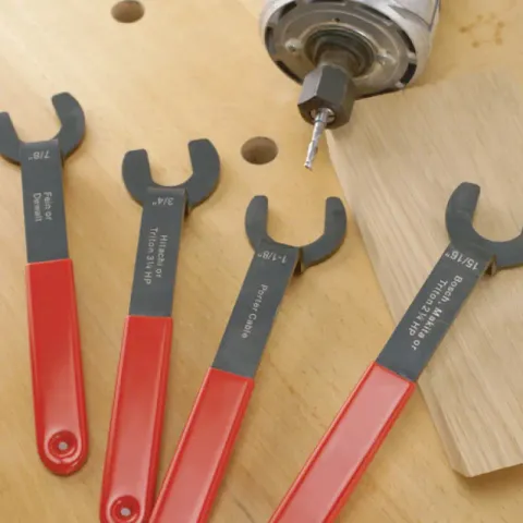 Offset router wrench store