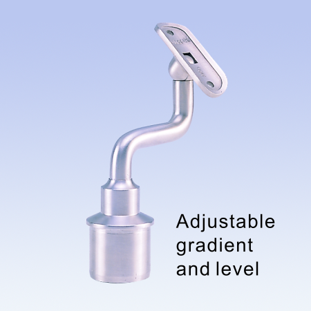 Stainless Steel Round Tube Handrail Perpendicular Post Connector S Stem ...